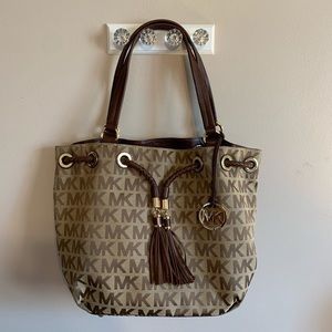 Michael Kors | Bags | Michael Kors Brown Logo Bag | Poshmark